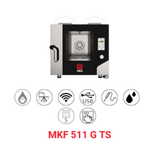 MKF511GTS HORNO DE GAS COMBINADO DE CONVECCIÓN Y VAPOR DE 5 BANDEJAS 1– Equipandose